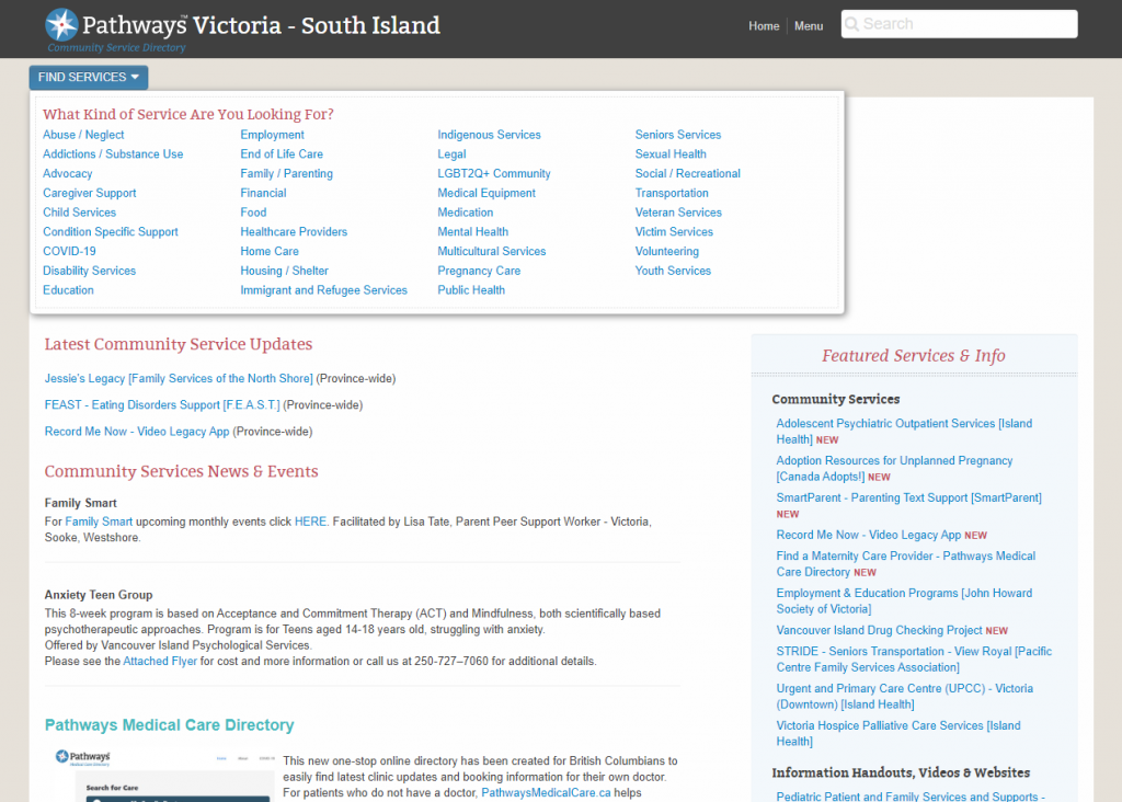 Pathways Victoria - South Island Community Services Directory - Island ...