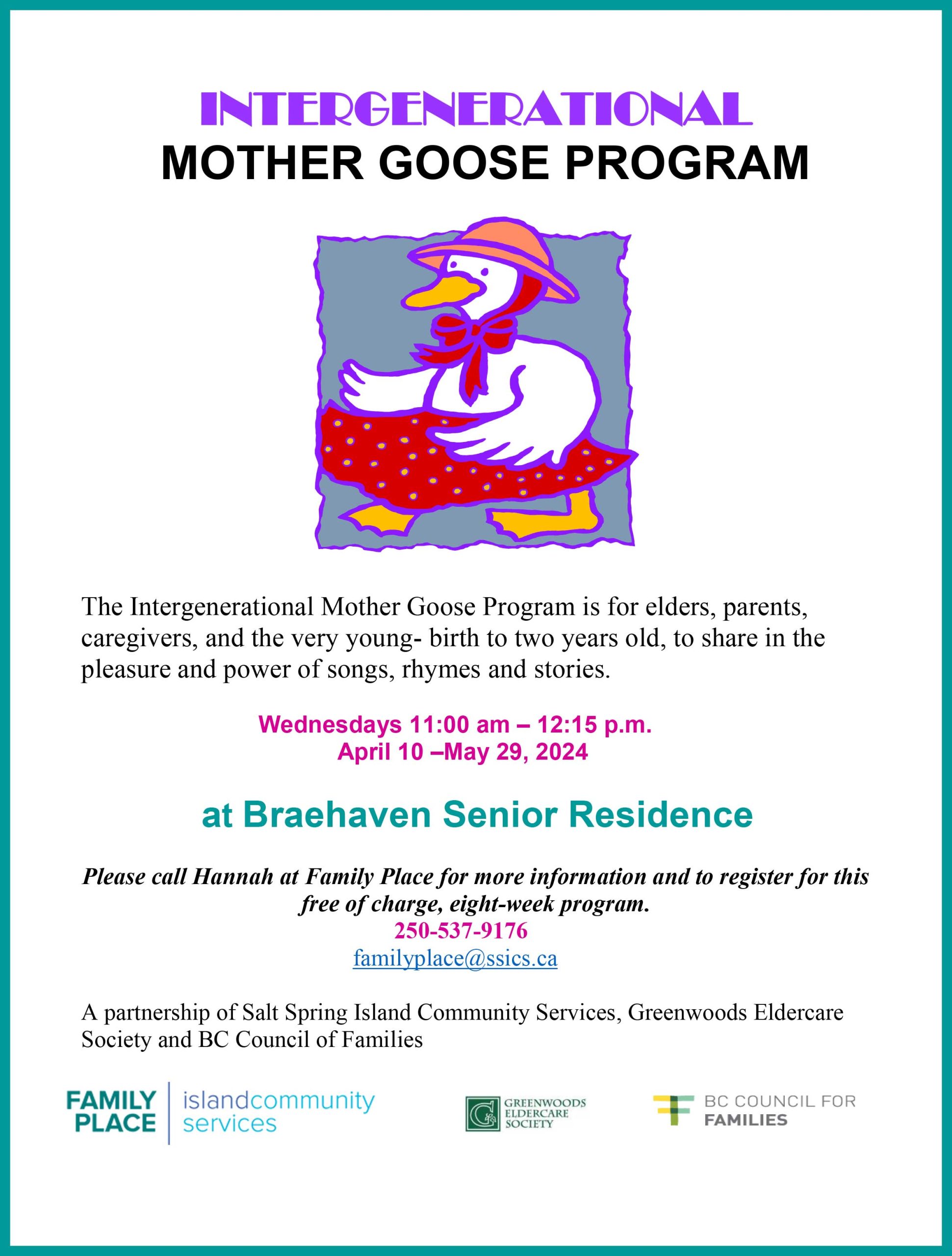 Intergenerational Mother Goose Program - Island Community Services